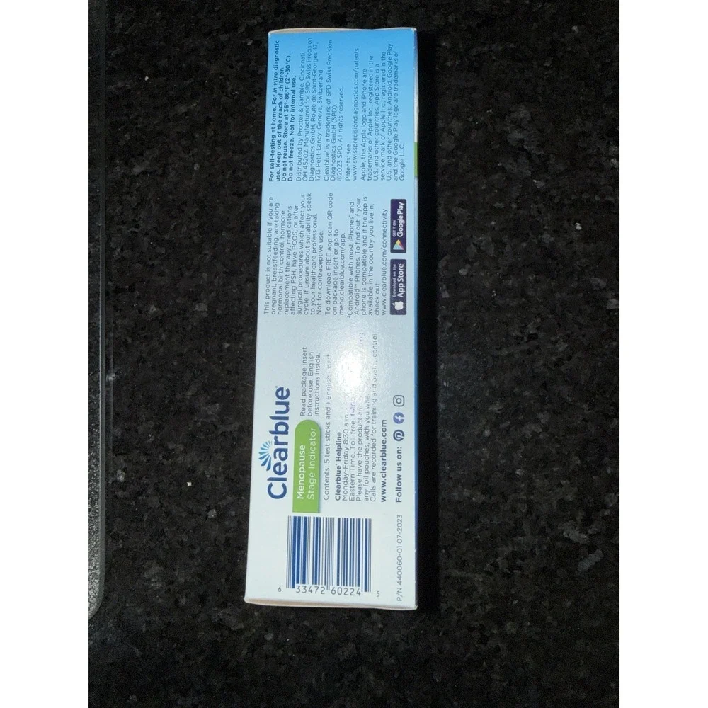 Clearblue | Bath & Body | Clearblue Menopause Stage Indicator 5 Test ...